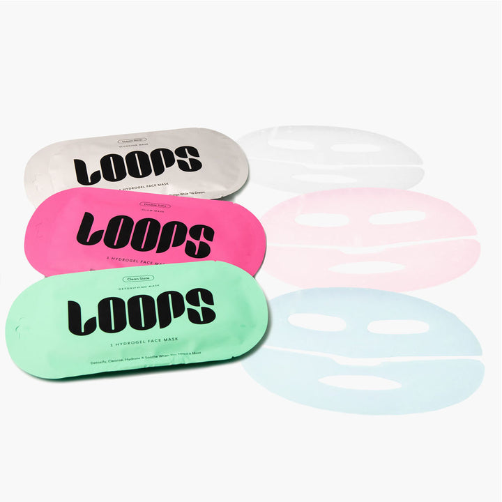Loops Beauty: High-Tech Hydrogel Sheet Masks for Face & Eyes
