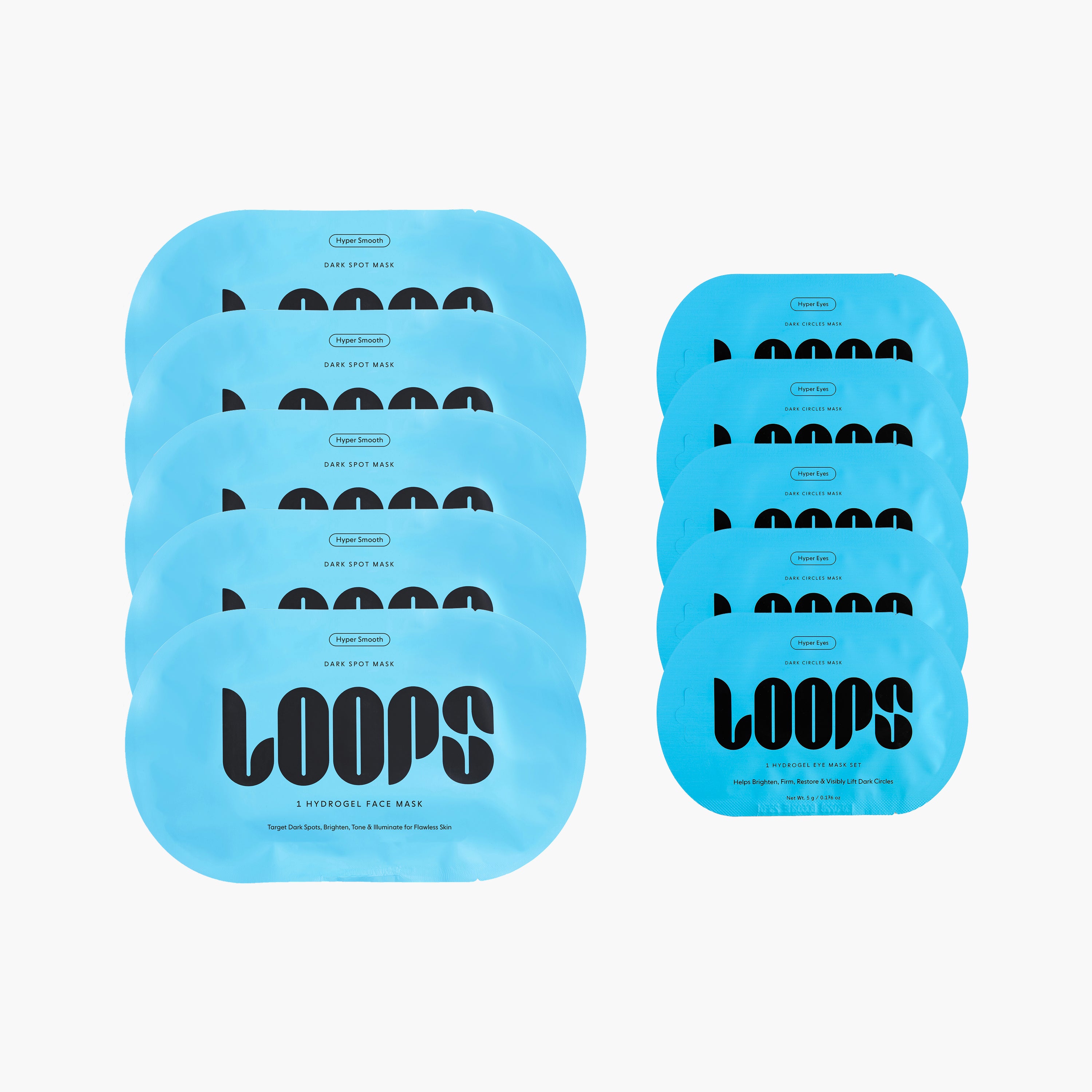 LOOPS Hyper Care On-the-Go | Hydrogel Sheet Masks With Korean ...