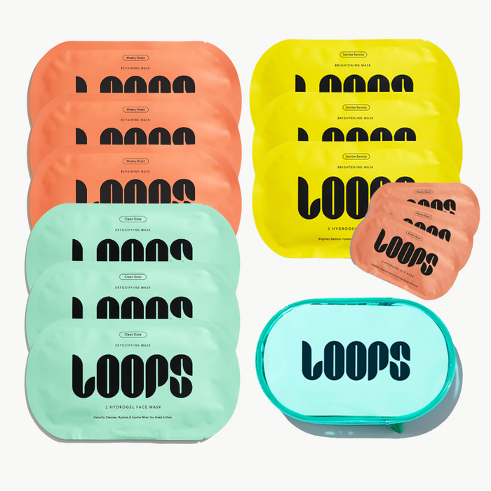 Loops Beauty: High-Tech Hydrogel Sheet Masks for Face & Eyes